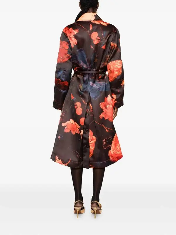Dries Van Noten Rain 4038 W.w. Coat Neon Orange