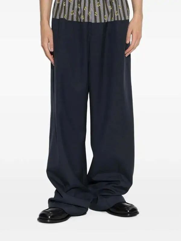 Dries Van Noten Pablo 4265 M.w.pants Nav - Blue