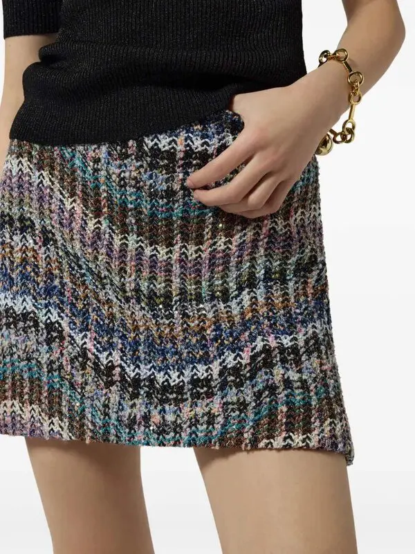 Missoni Zigzag Knit Sequin Skirt