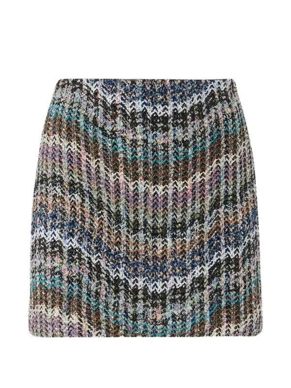 Missoni Zigzag Knit Sequin Skirt - Multicolor