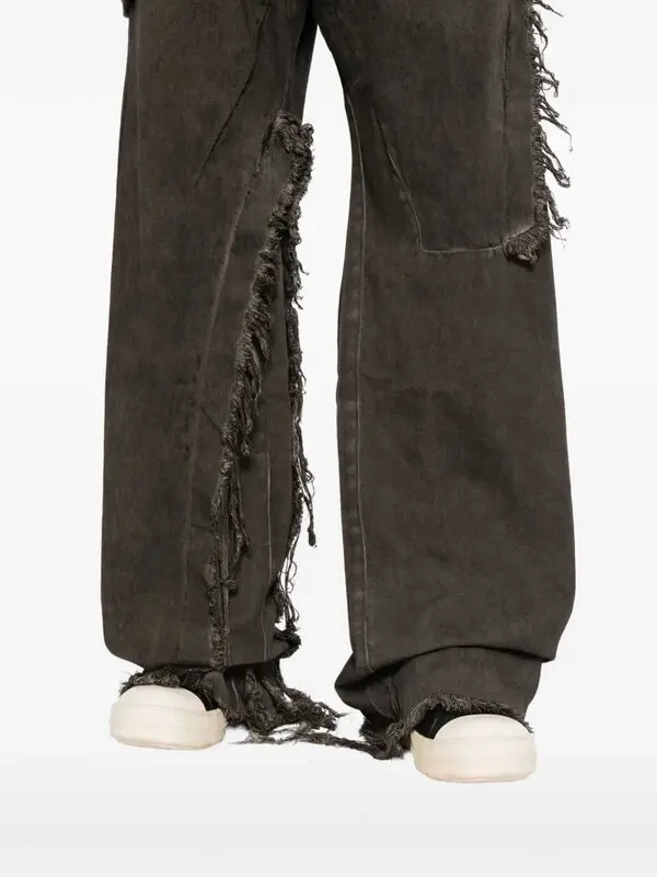 Rick Owens Distressed Wide-leg Jeans