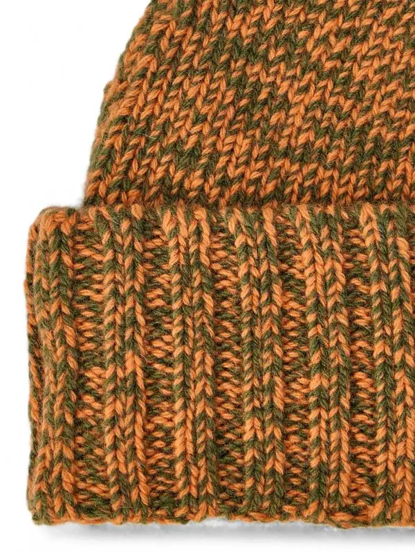 Marni Ribbed Knit Beanie With Embroidered Logo