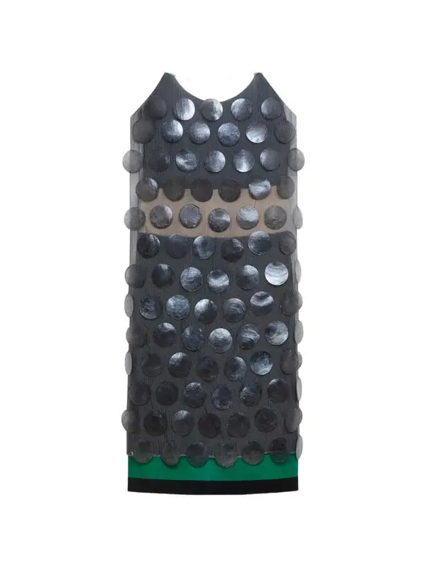 Marni Mother-of-pearl Sequin Midi Dress - Blue