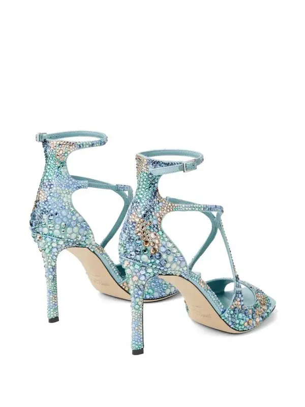 JIMMY CHOO Azia 95 Crystal-embellished Sandals