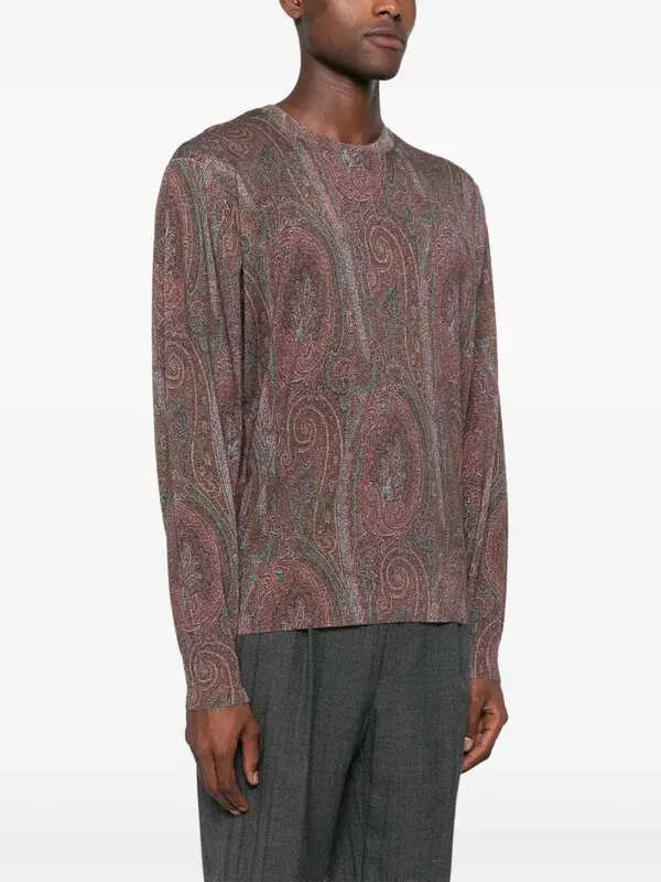 Etro Jacquard Sweater With Paisley Motif