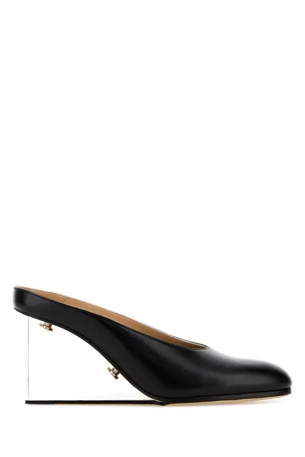 MAISON MARGIELA Leather Mules - Black