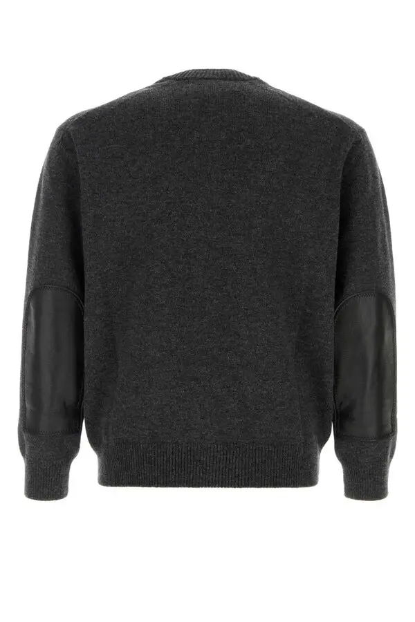 Junya Watanabe Charcoal Wool Cardigan