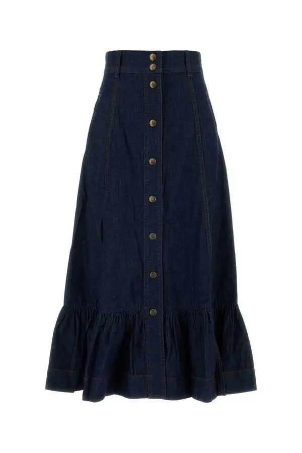Zimmermann Denim Aster Skirt