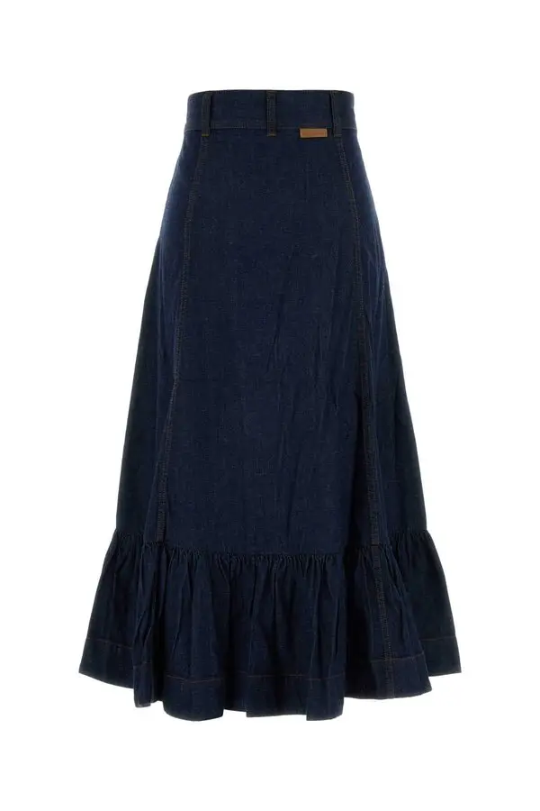 Zimmermann Denim Aster Skirt
