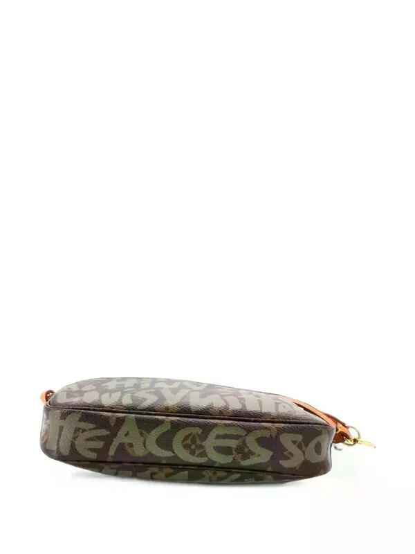 LOUIS VUITTON Pochette Accessoires Limited Edition Monogram Graffiti Shoulder Bag