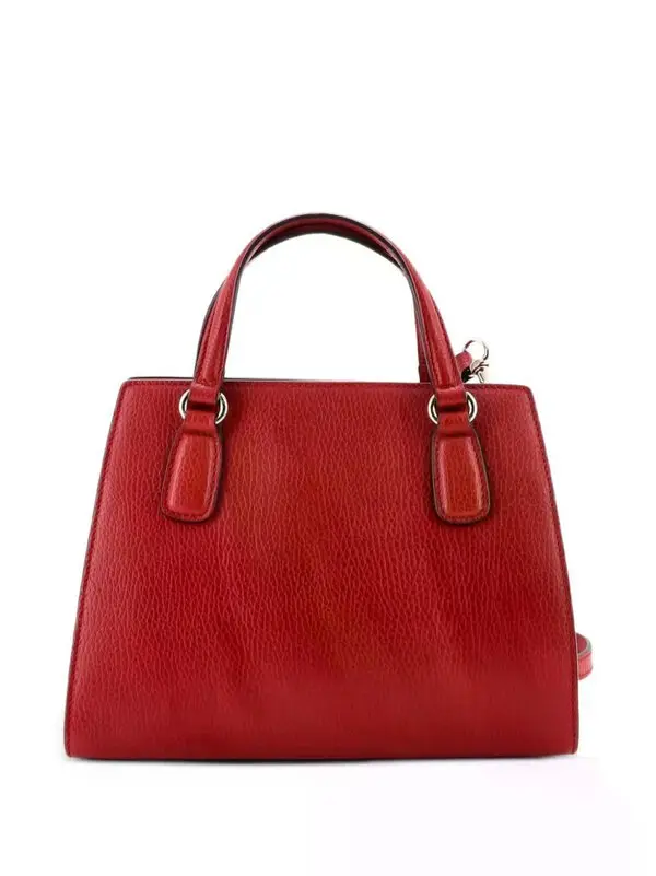Gucci Soho Convertible Top Handle Leather Small Satchel - Red