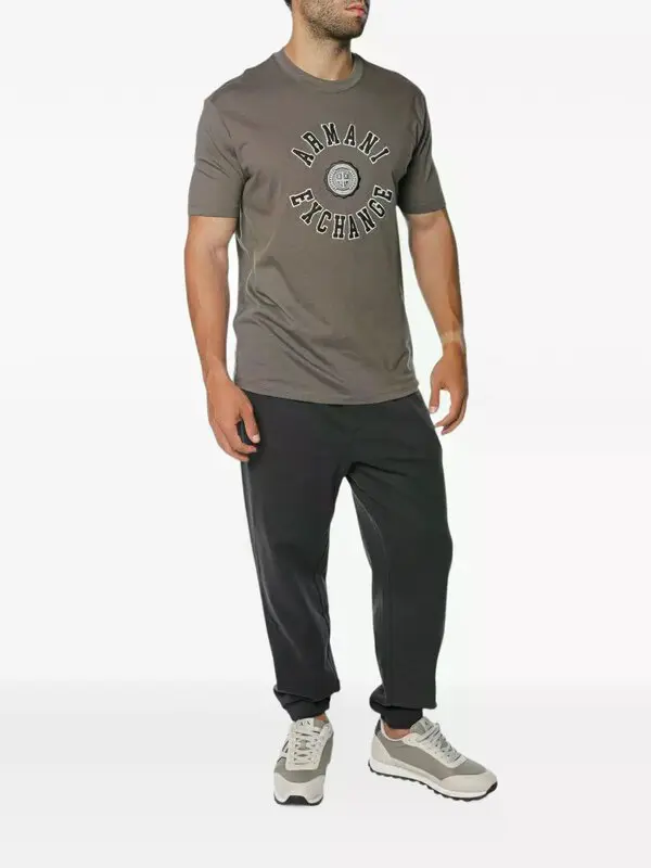 Armani Exchange Logo-embroidered T-shirt