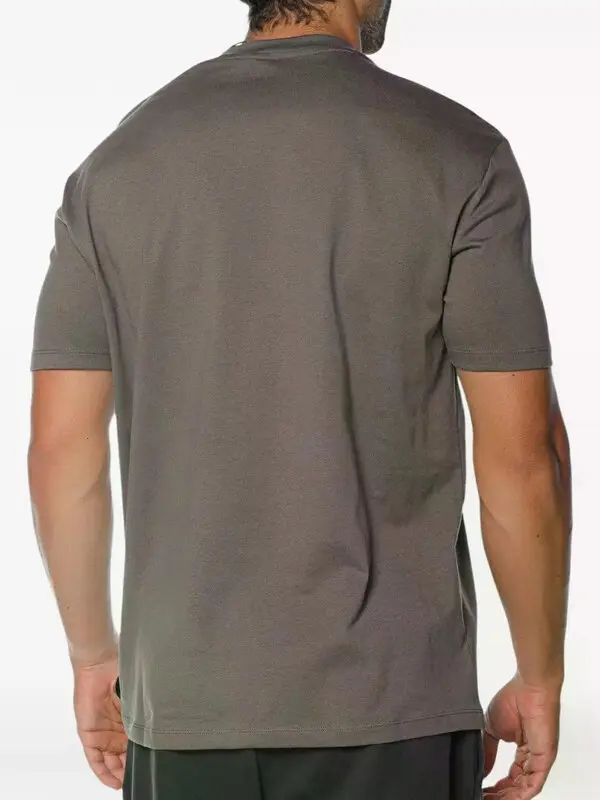 Armani Exchange Logo-embroidered T-shirt