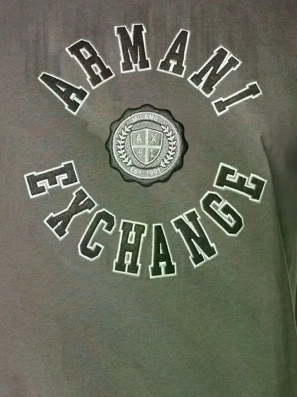 Armani Exchange Logo-embroidered T-shirt