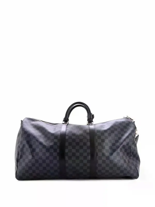 LOUIS VUITTON Keepall Bandouliere Bag Damier Graphite 55 Travel Bag