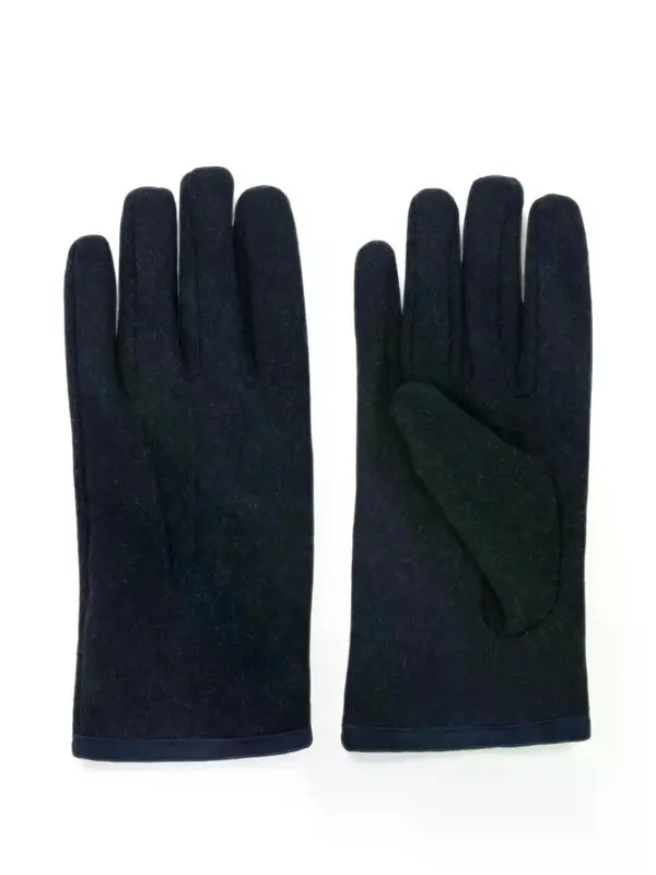 Boggi Milano Gloves In Wool Jersey - Blue