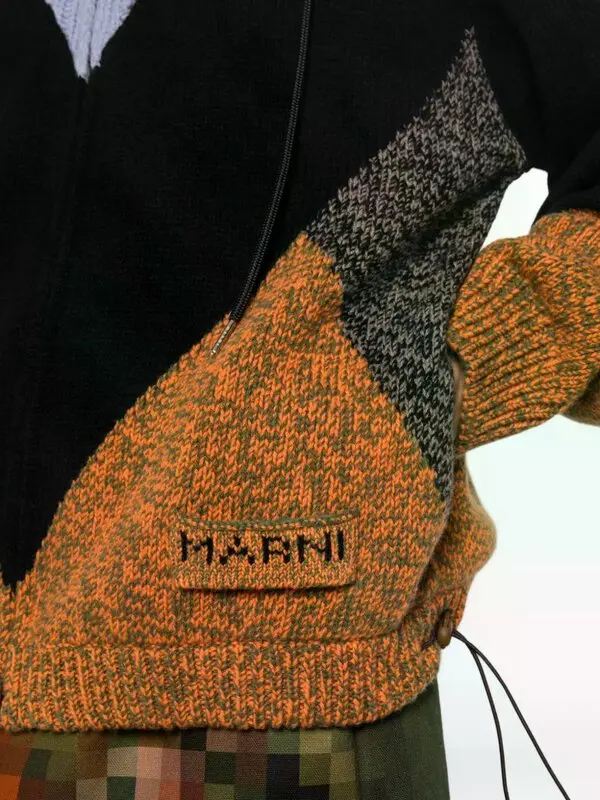 Marni Colour-block Intarsia-knit Sweater