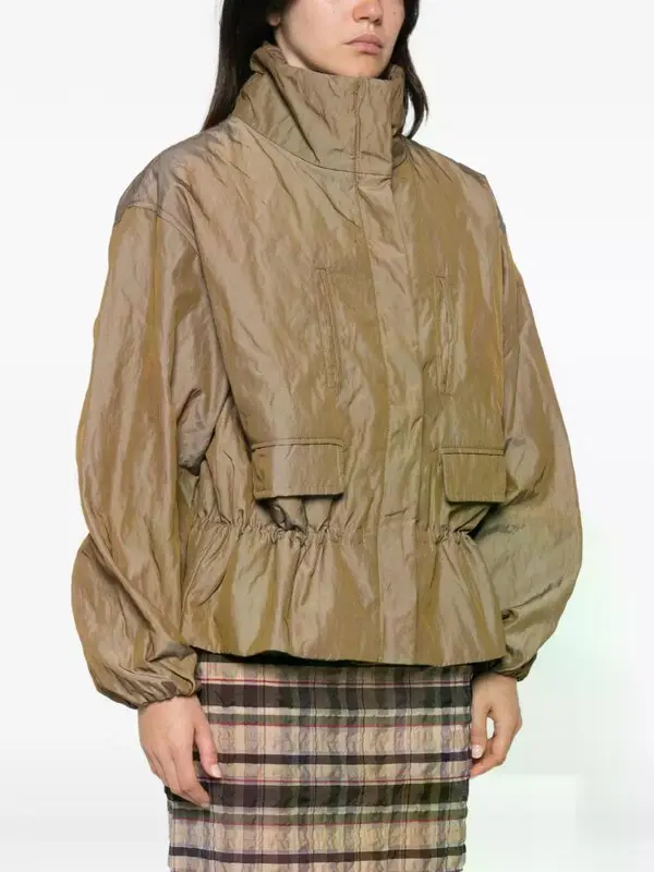 Paloma Wool Lorde Ruched-waist High-neck Jacket