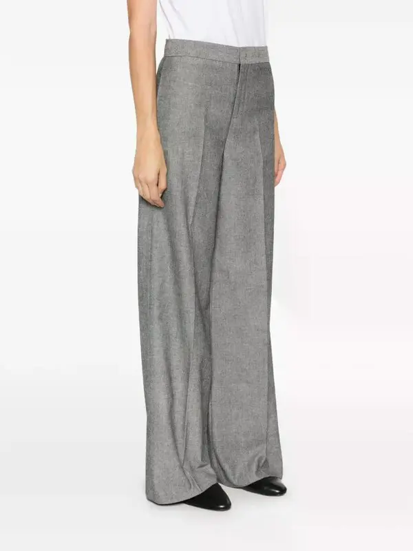 TWINSET Chevron-pattern Wide-leg Trousers