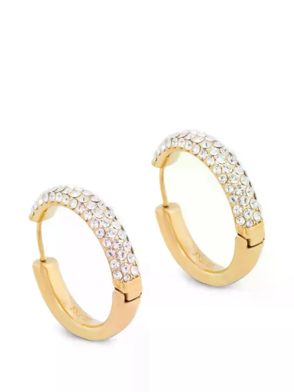 Guess Crystal-embellished Hoop Earrings