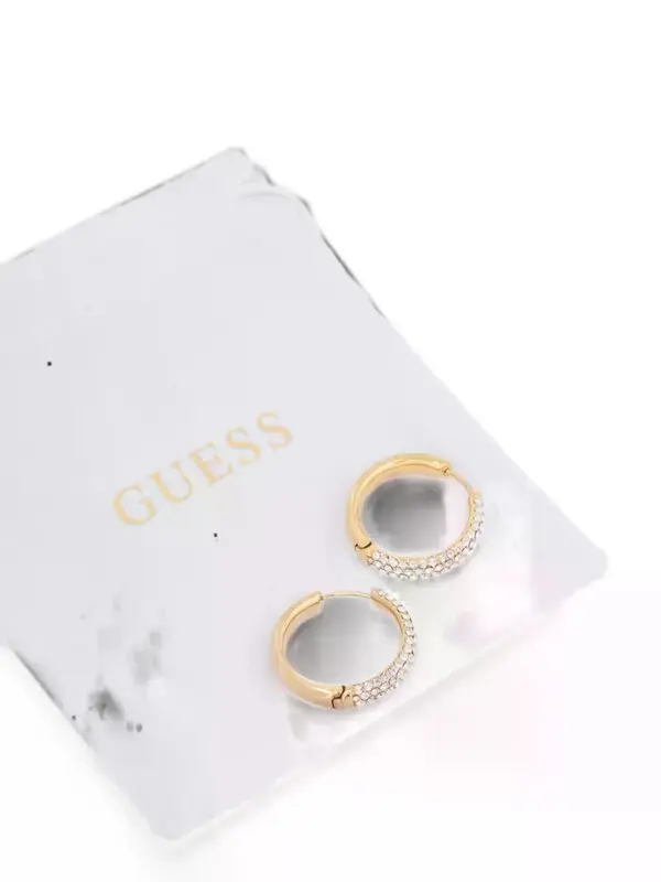 Guess Crystal-embellished Hoop Earrings