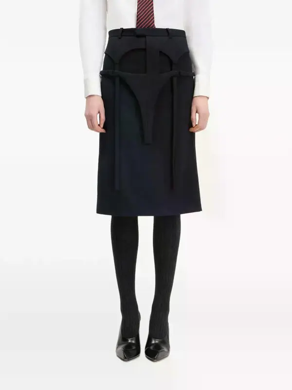 JEAN PAUL GAULTIER Jarretels Pencil Skirt