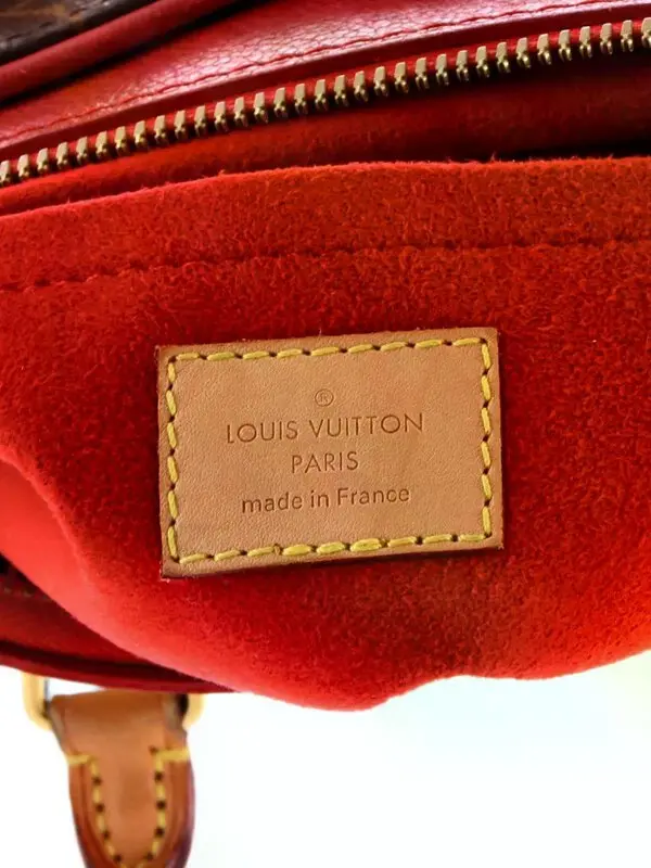 LOUIS VUITTON Pallas Tote Monogram Canvas With Leather Bb Shoulder Bag - Red