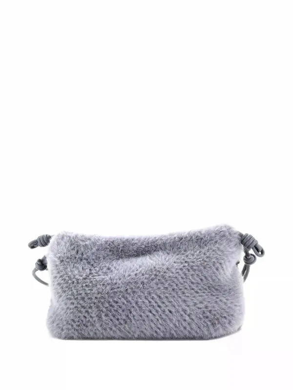 Loewe Flamenco Knot Chain Purse Bag Faux Fur Medium Shoulder Bag