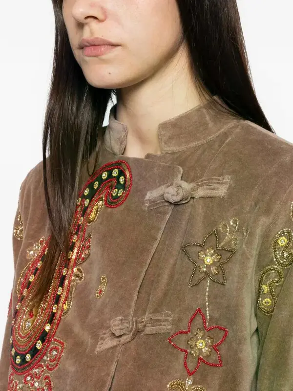 PHILIPPA 1970 Paisley-embroidered Frog-fastening Jacket