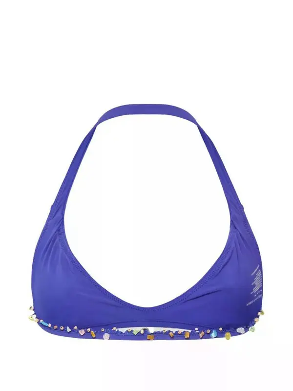 Christopher Esber Beach Quartz Bikini Top - Blue