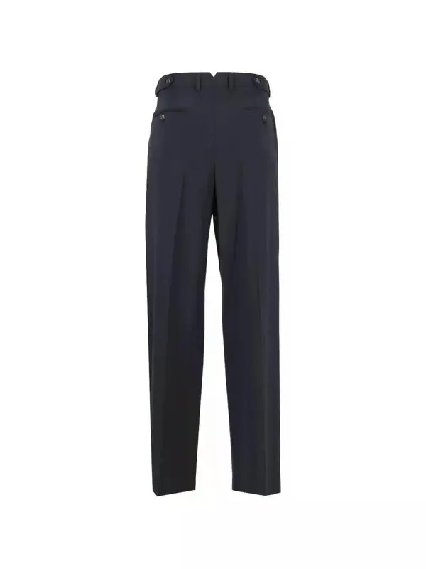 Emporio Armani Double-pleated Wide-leg Trousers