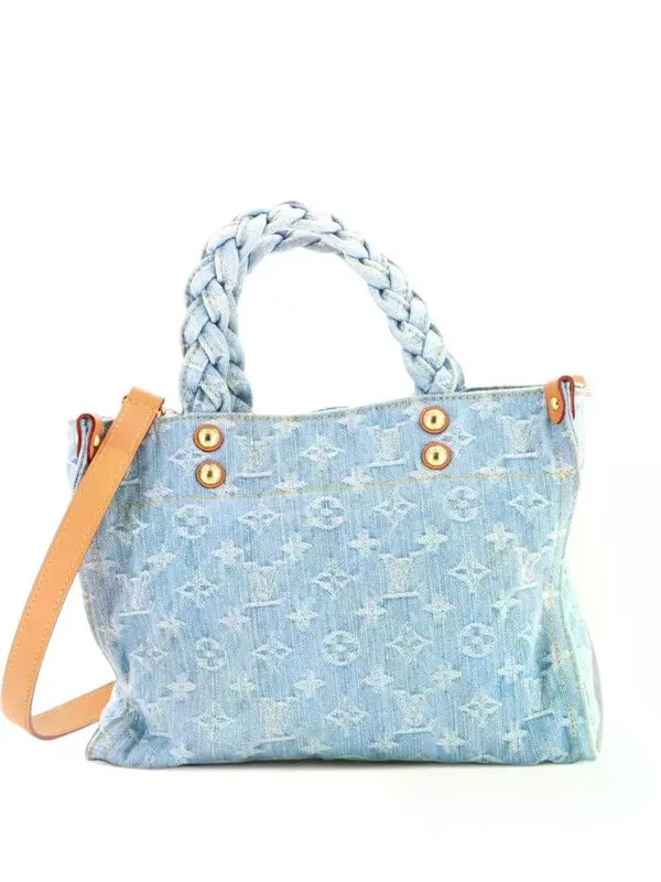 LOUIS VUITTON Let Go Monogram Denim Pm Tote Bag