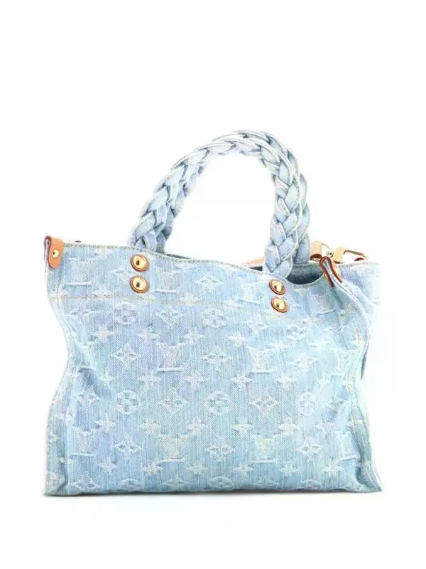 LOUIS VUITTON Let Go Monogram Denim Pm Tote Bag