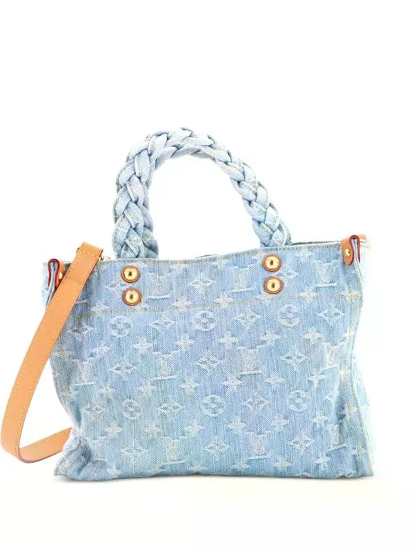 LOUIS VUITTON Let Go Monogram Denim Pm Tote Bag - Blue