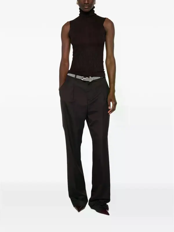 AROVESCIO Ribbed-knit Roll-neck Sweater