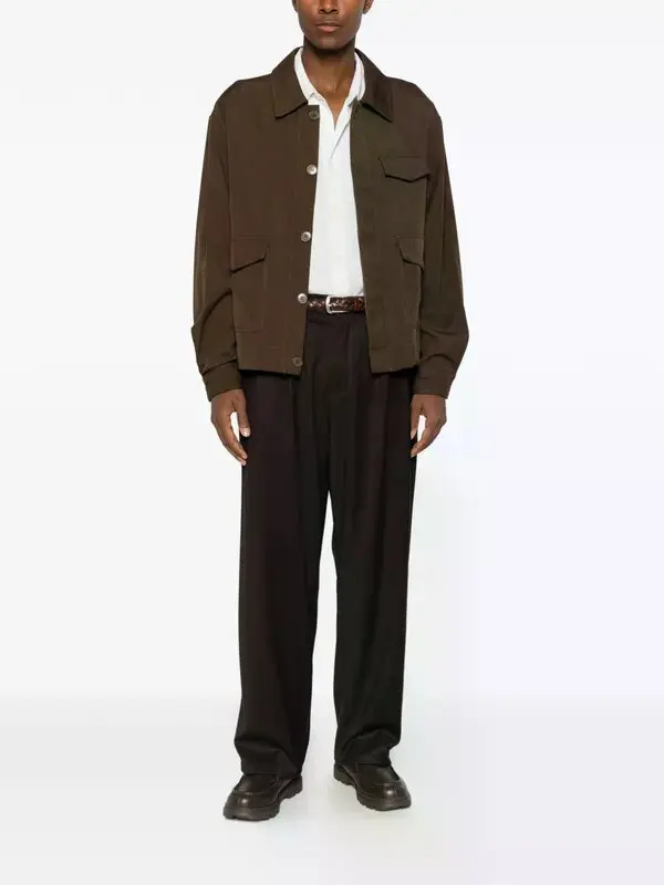Imperial Pleated Wide-leg Trousers
