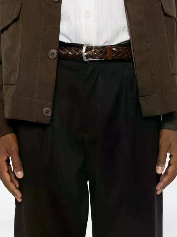 Imperial Pleated Wide-leg Trousers