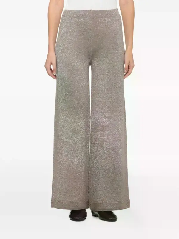 D.exterior Elasticated-waist Palazzo Pants