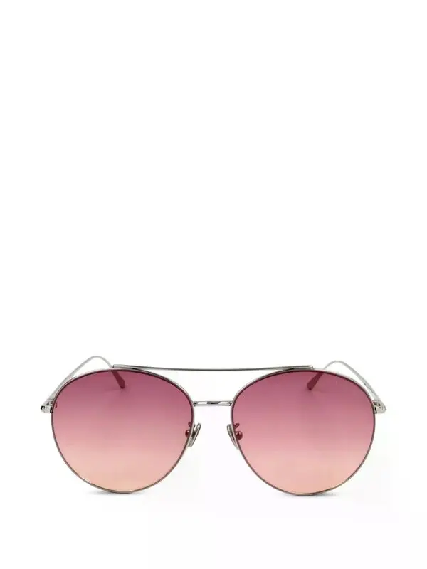 TOM FORD Cleo Pilot-frame Double-bridge Sunglasses