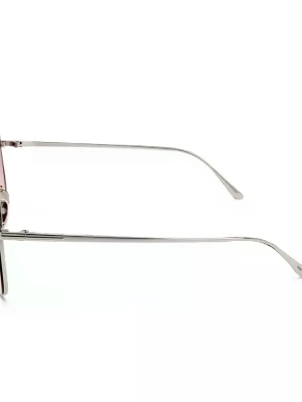 TOM FORD Cleo Pilot-frame Double-bridge Sunglasses