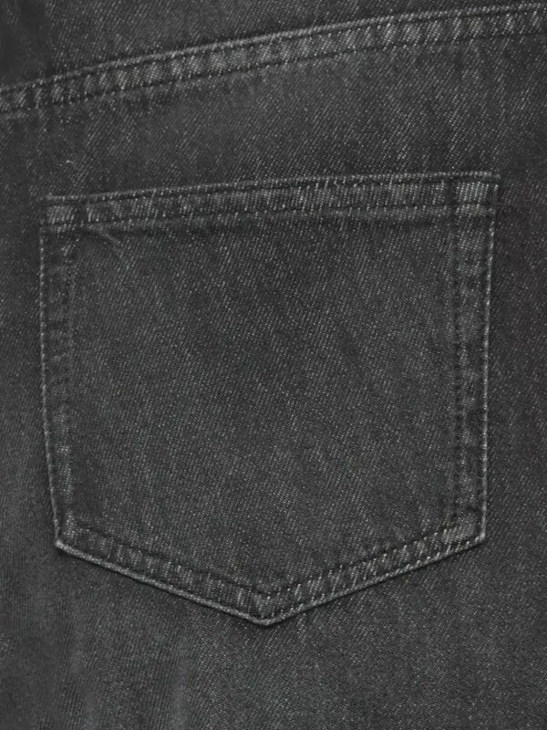 D.exterior Faded Straight-leg Jeans