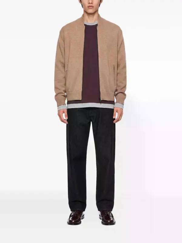 MANIFATTURE DEL NORD Zip-up Knitted Jacket