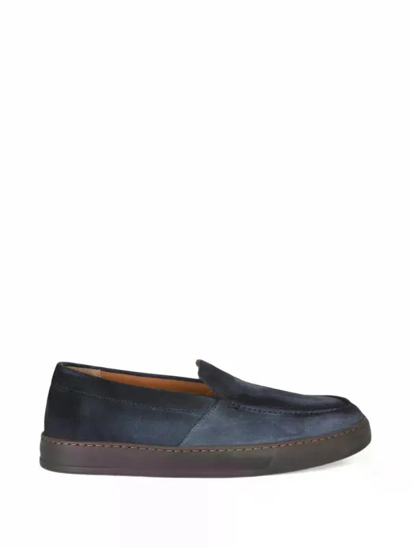 DOUCAL'S Suede-finish Slip-on Trainers
