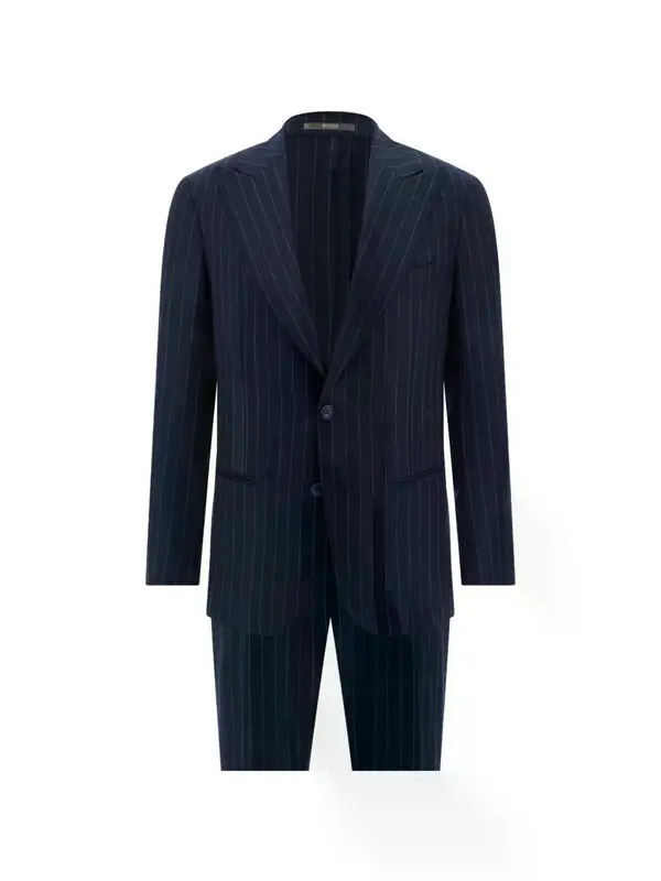 Boggi Milano Suit Pinstripe Wool