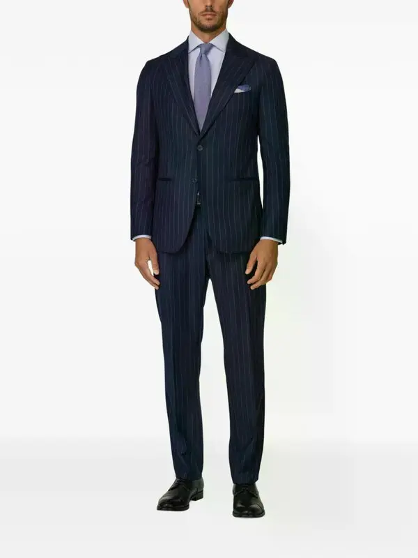 Boggi Milano Suit Pinstripe Wool