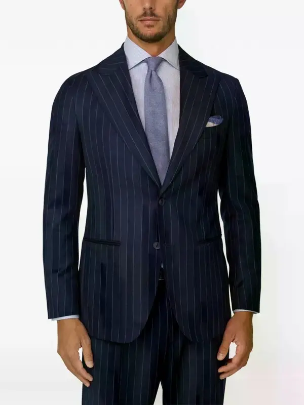 Boggi Milano Suit Pinstripe Wool