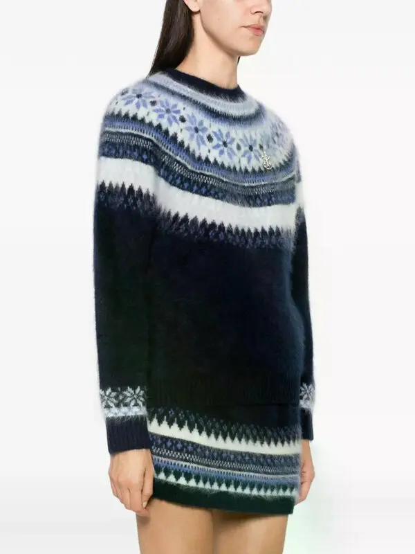 Maje Fair Isle-knit Sweater