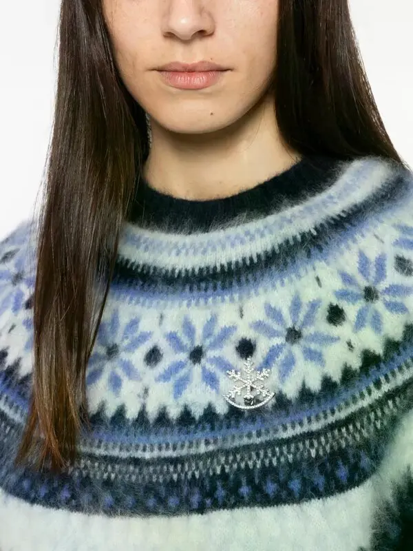 Maje Fair Isle-knit Sweater