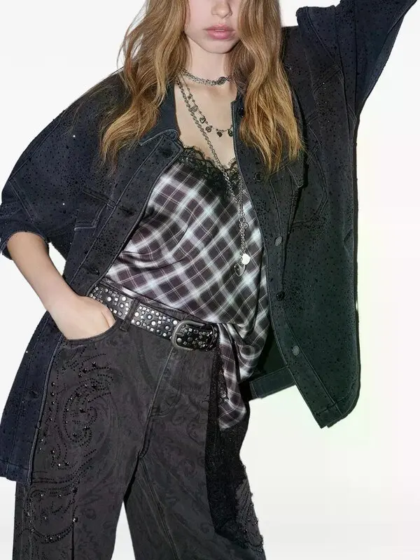 Liu Jo Oversized Jacket With Rhinestones