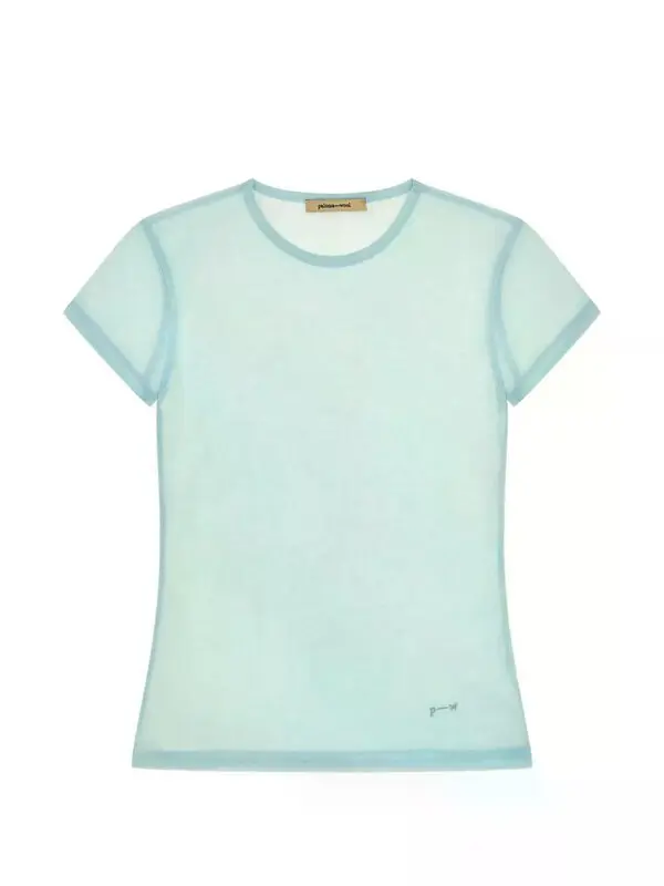 Paloma Wool No 3026 Oma Logo-embroidered T-shirt - Blue